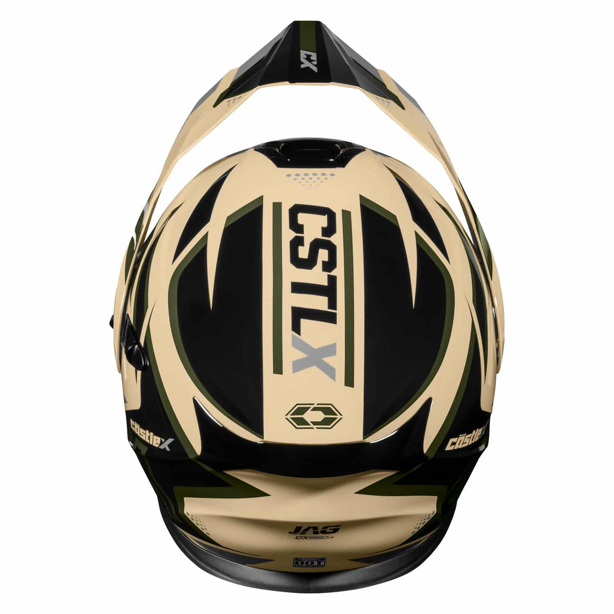 Castle X CX950 V2 Snow Helmet Jag Sand/Olive/Black Electric Shield ...