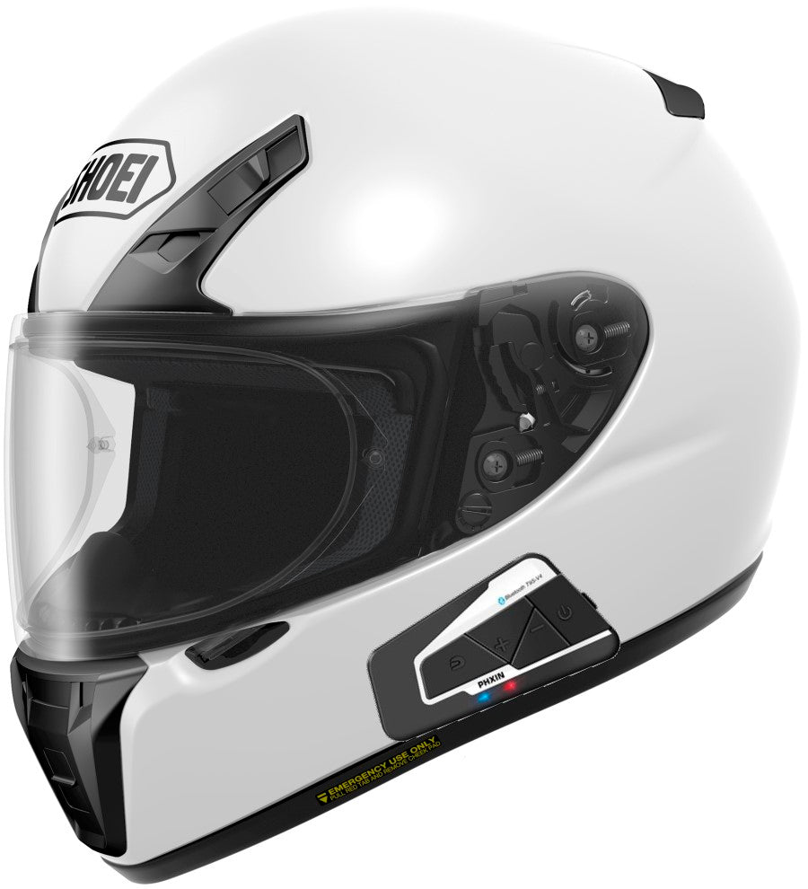 Shoei RF-SR Full Face Bluetooth Helmet Gloss White – HelmetCountry.com