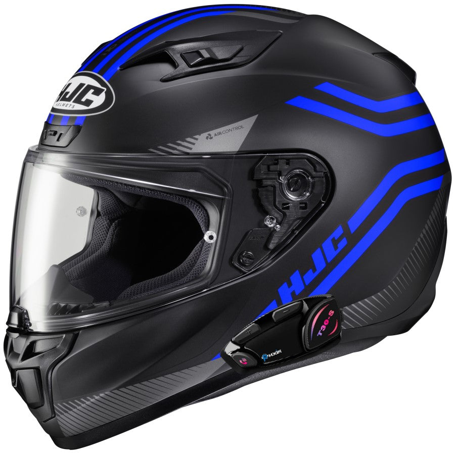 HJC i10 Full Face Bluetooth Helmet Strix Graphic MC2SF Blue ...