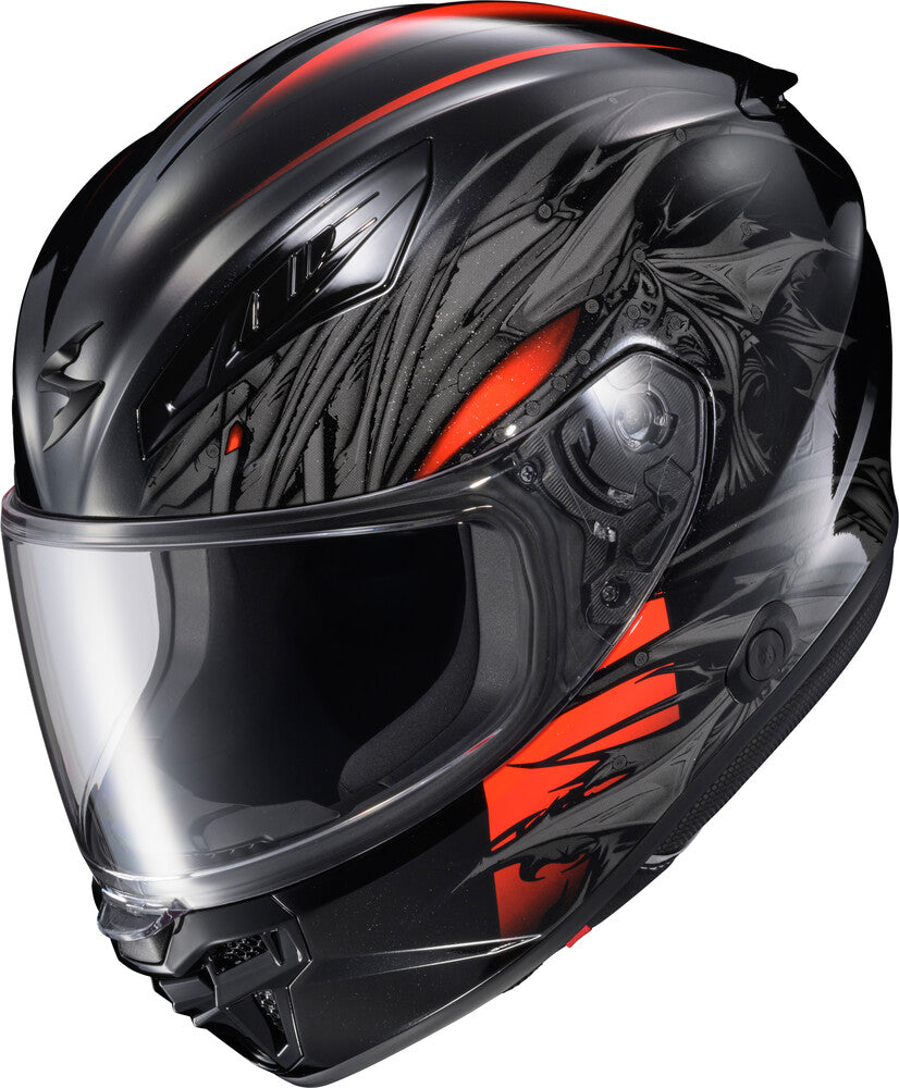 Scorpion EXO-R430 Full Face Helmet Wyvern Black/Red (Snell M2025 Rated ...