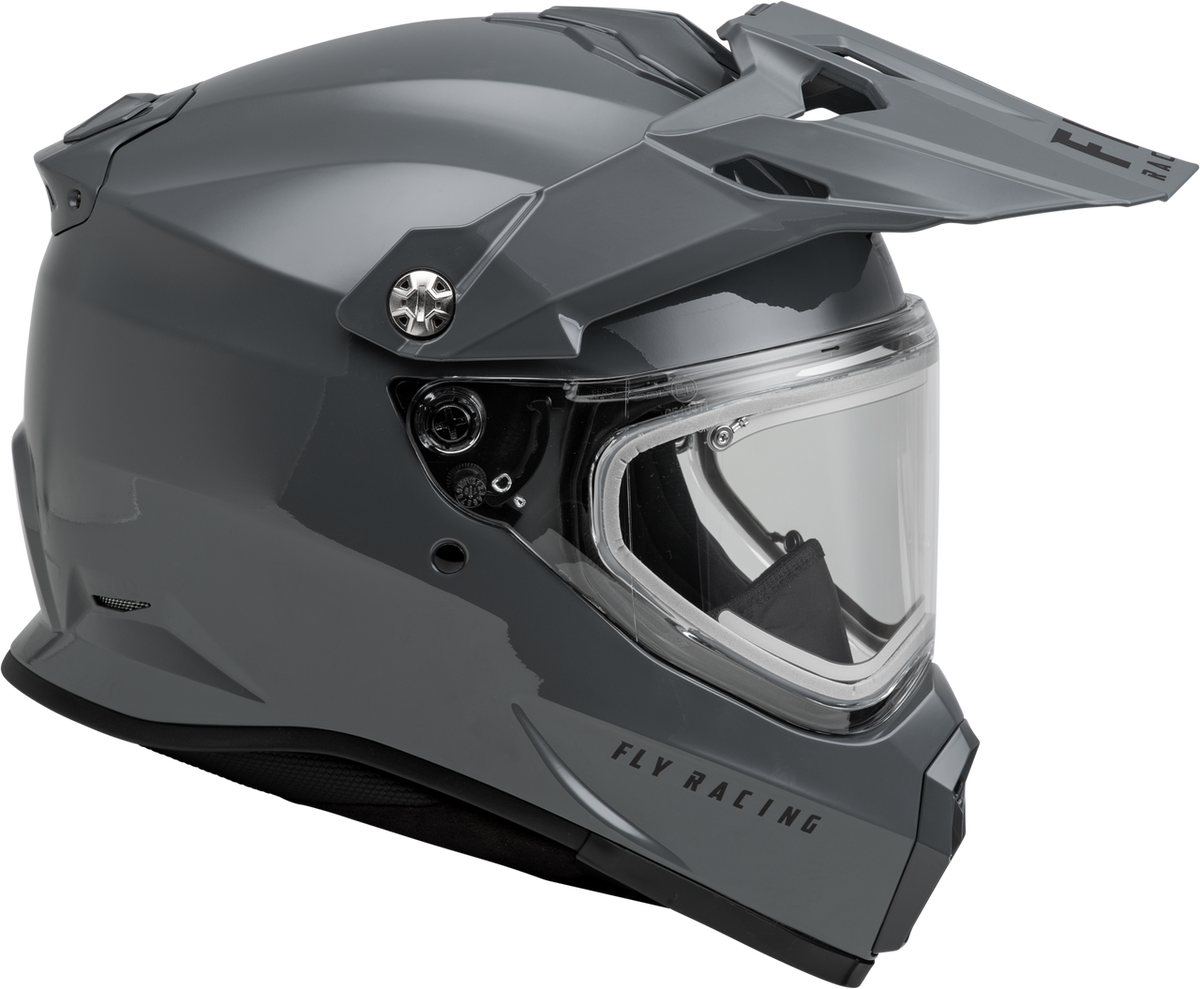 Fly Racing Trekker Snow Helmet Grey Electric Shield – HelmetCountry.com