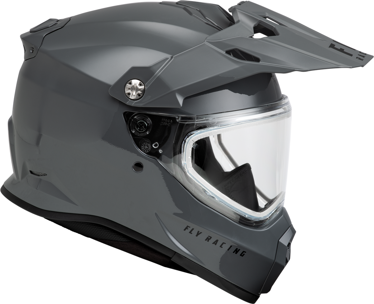 Fly Racing Trekker Snow Helmet Grey Dual Lens – HelmetCountry.com