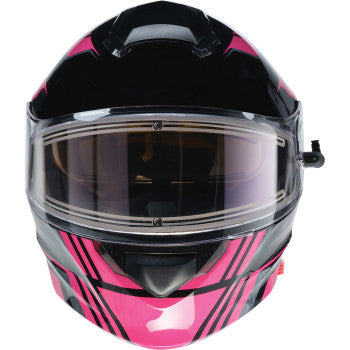 Z1R Solaris Modular Snow Helmet First Tracks Black/Pink Electric Shiel ...