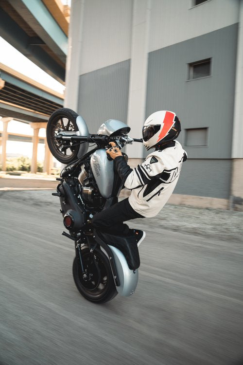 Icon Neo Daytona Motorcycle Jacket White – HelmetCountry.com