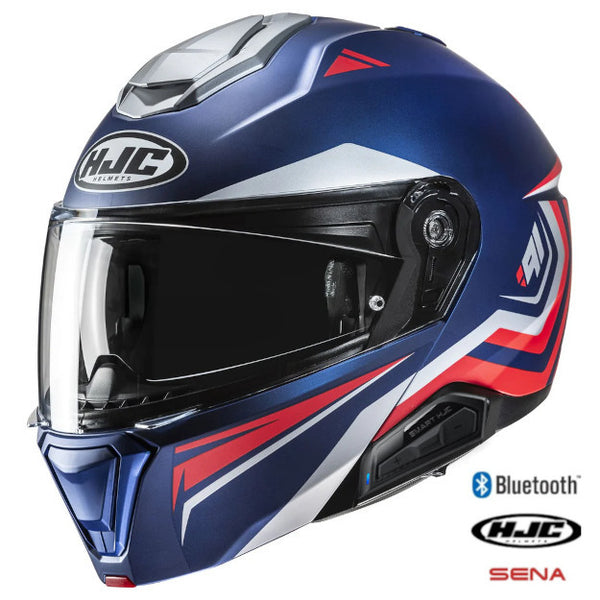 HJC i91 Modular Bluetooth Helmet Tricus MC-21SF – HelmetCountry.com