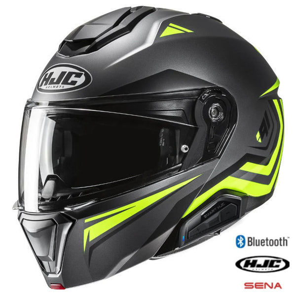 HJC i91 Modular Bluetooth Helmet Tricus MC-3HSF – HelmetCountry.com