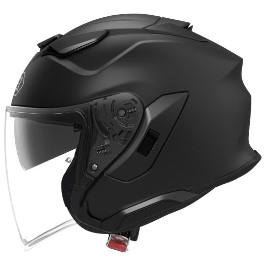 Shoei J-Cruise 3 Open Face Bluetooth Helmet Matte Black SRL 3 Installe ...