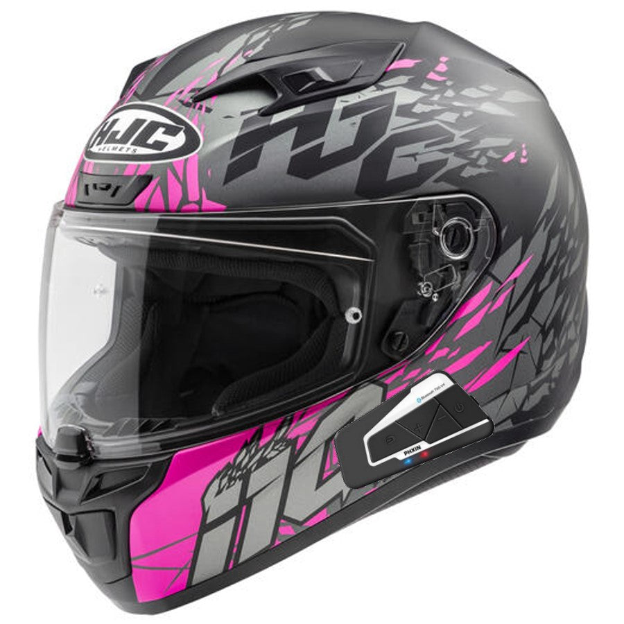 HJC i10 Full Face Bluetooth Helmet Pitfall Graphic MC-8SF ...