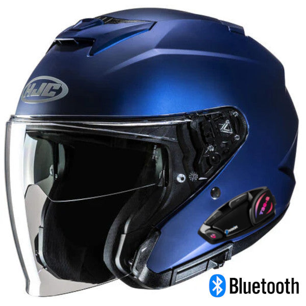 HJC i31 Open Face Bluetooth Helmet Matte Blue – HelmetCountry.com