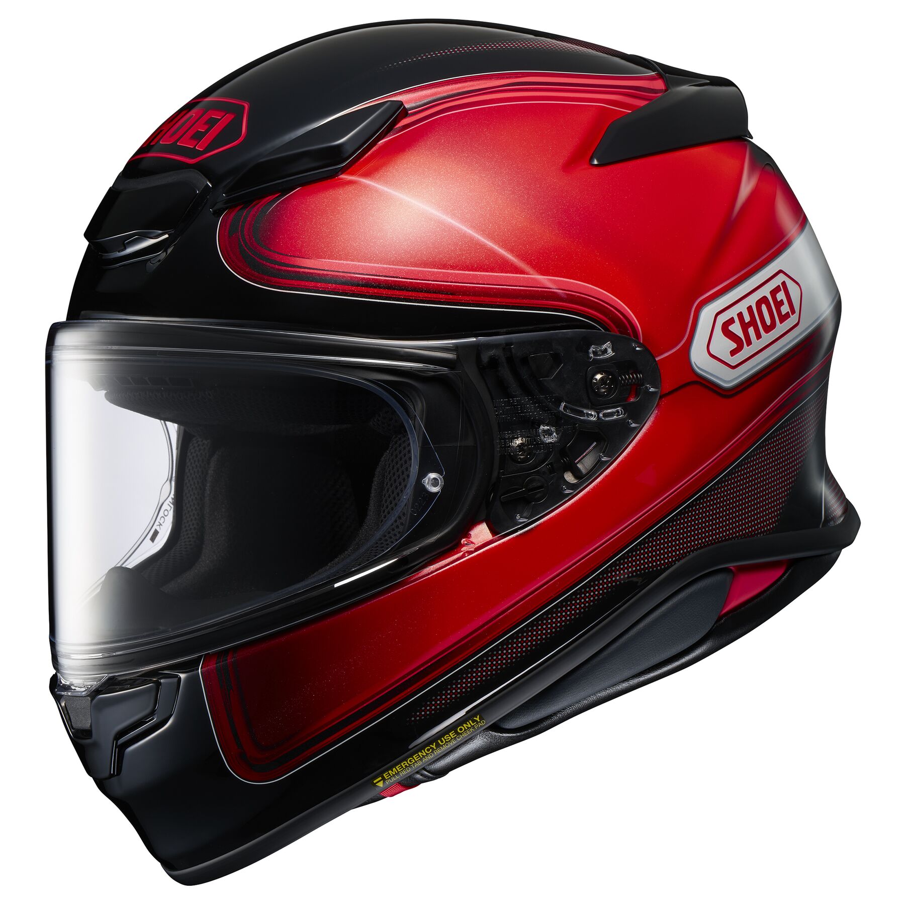 Shoei RF 1400 Sheen Helmet Red Black XL