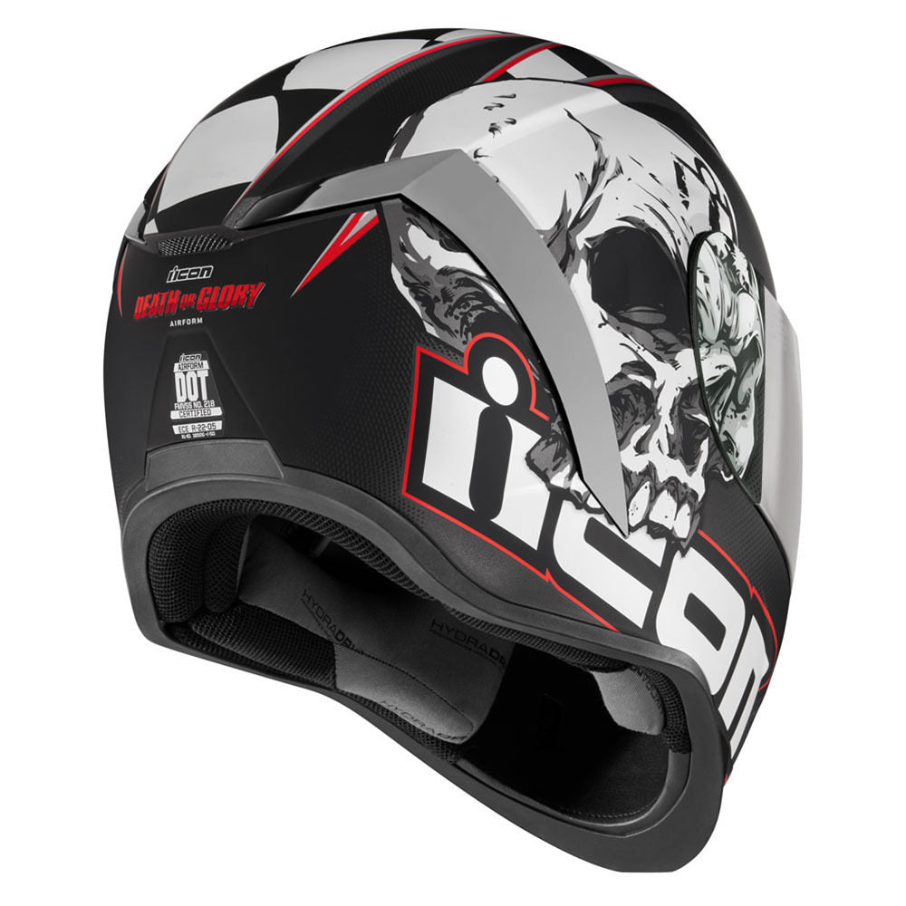 Icon Airform Full Face Helmet Death Or Glory Black – HelmetCountry.com
