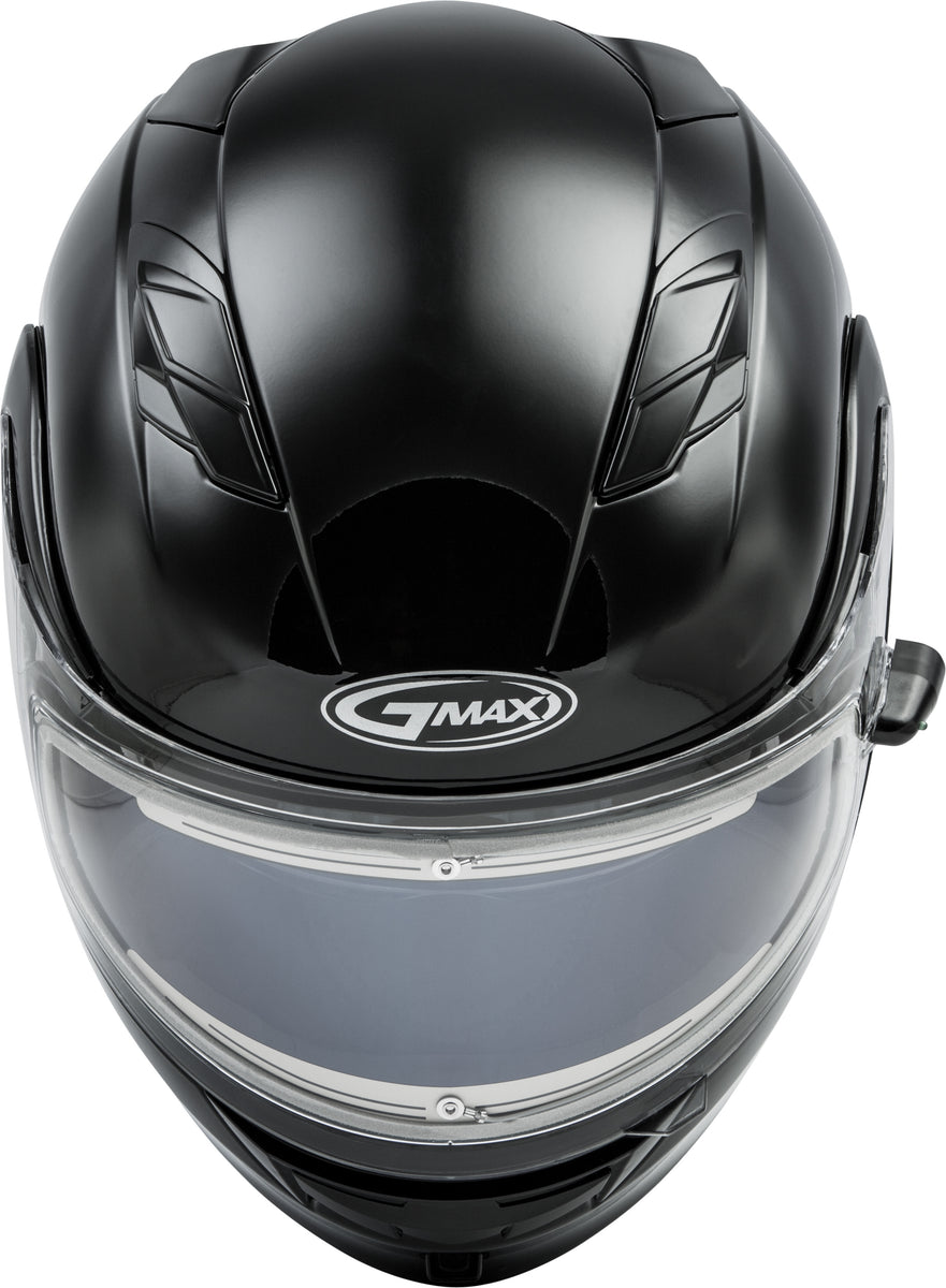 Gmax MD-01S Modular Bluetooth Snow Helmet Gloss Black Electric Shield ...